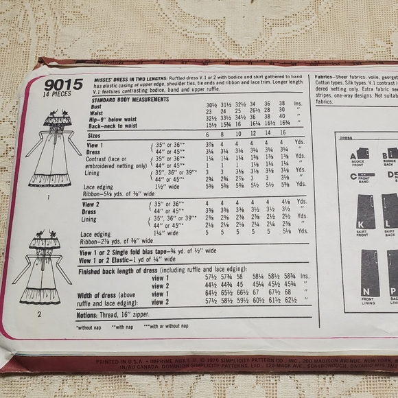 Gunne Sax | Other | Vintage 97s1980s Gunne Sax Dress Simplicity Sewing ...